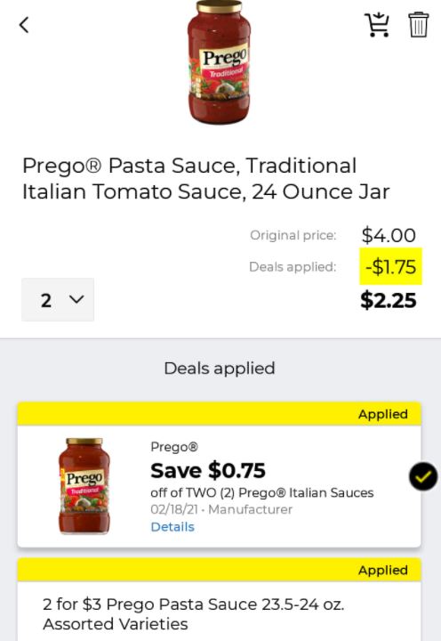 Dollar General Prego Pasta Sauce only $1.13