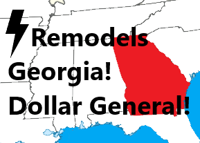Dollar General remodel location list for Georgia - PennyPuss.com