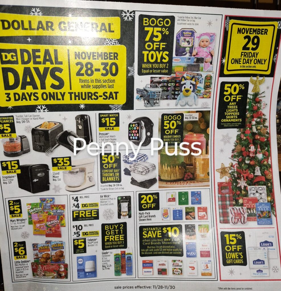 Dollar General 3 Day Sale (also 1 Day Deals!)