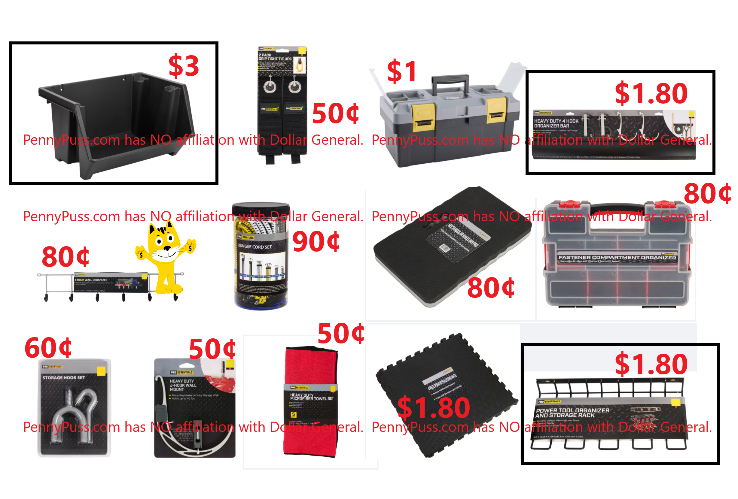 Heavy Duty Storage Items at Dollar General 90% off List!