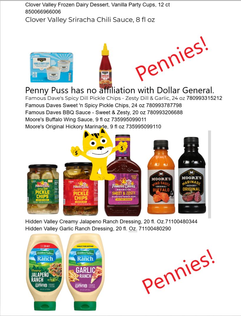 Dollar General Penny List June 16